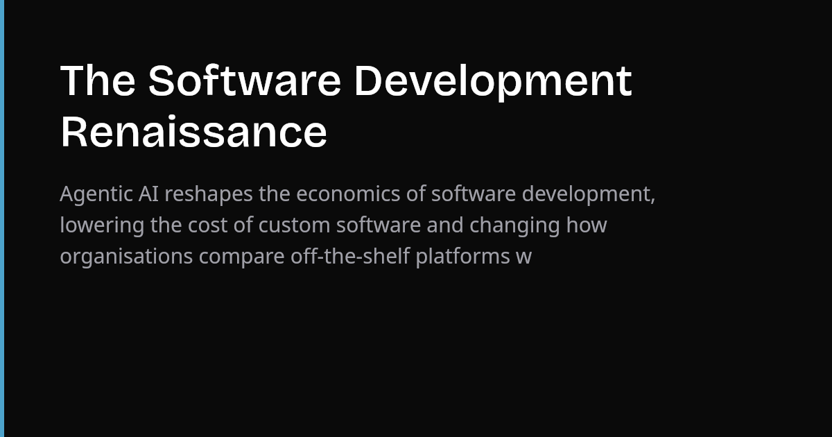 The Software Development Renaissance | Pattern